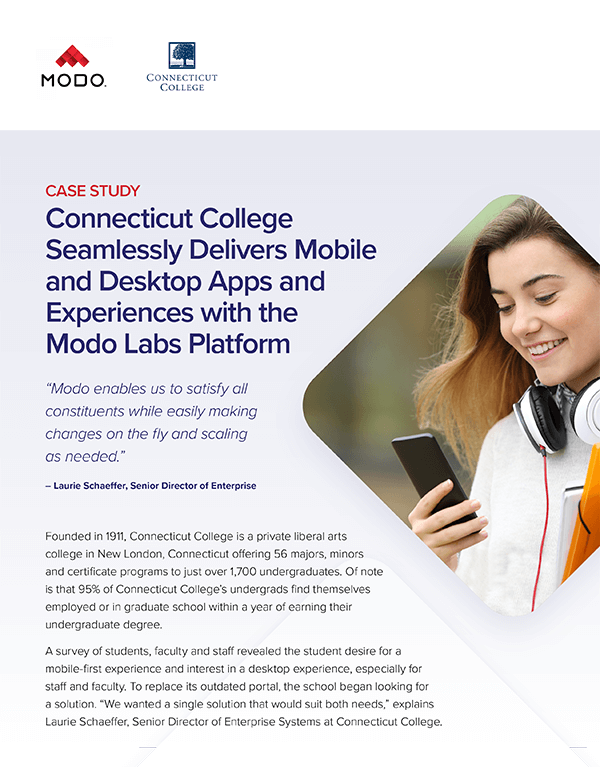 Modo Labs - Connecticut College Case Study